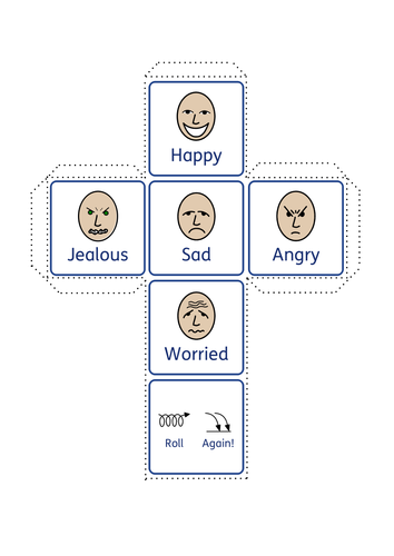 Feelings Board Game and Dice | Teaching Resources