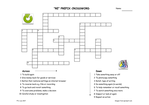 Prefix word work: RE | Teaching Resources