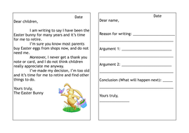 Easter Bunny Persuasive Letter Writing Lesson by d62jmn - Teaching ...