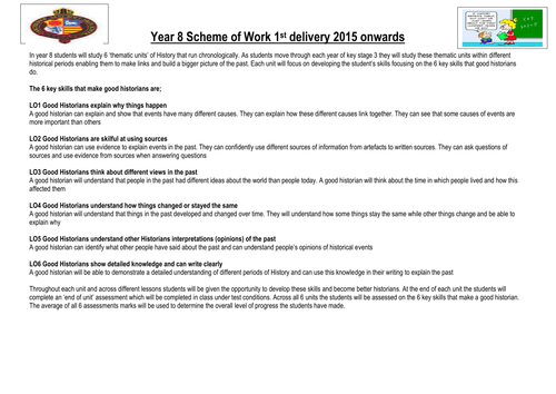 Detailed year 8 lesson by lesson scheme of work | Teaching Resources