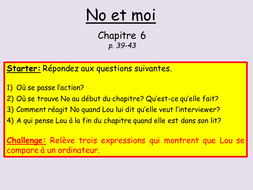 NO et MOI {Part 2} - Etude des chapitres 6 à 10 {New A-level ...