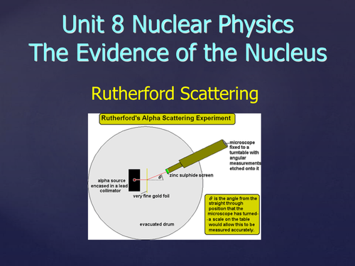 AQA A Level Physics Year 2 - Nuclear Physics - Evidence of the Nucleus ...