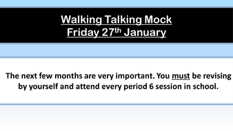 AQA Paper 1 Walking Talking Mock | Teaching Resources