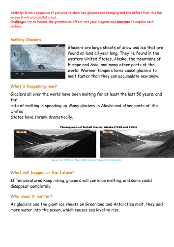 KS3 Glaciers lessons | Teaching Resources