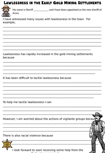 Gold Rush & Lawlessness - American West - GCSE History Edexcel - Lesson ...