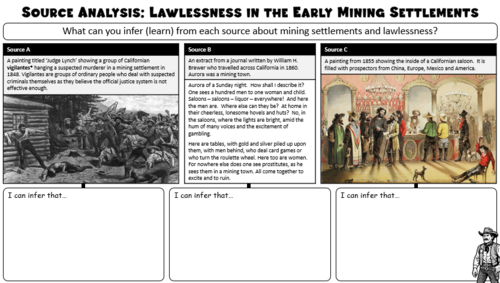 Gold Rush & Lawlessness - American West - GCSE History Edexcel - Lesson ...