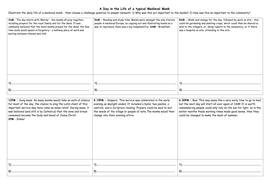 Medieval Monks Worksheet | Teaching Resources