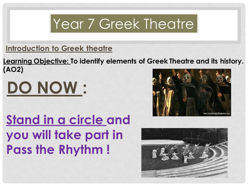 Year 7 / 8 Greek theatre and Mask | Teaching Resources
