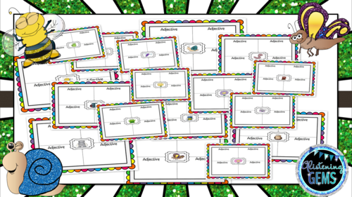 Spring/Bug Theme - Adjectives Graphic Organizers | Teaching Resources