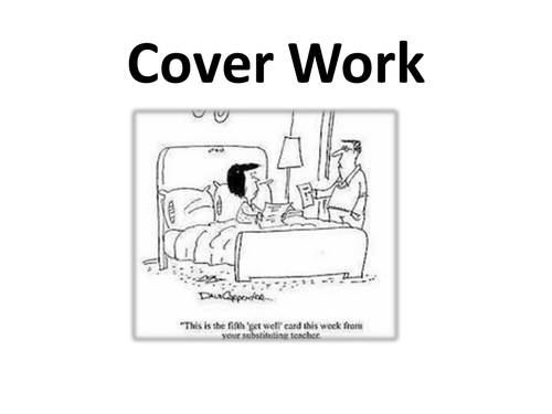 Cover Work Survival Kit | Teaching Resources