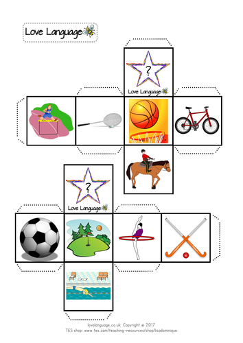Sports in French - dice | Teaching Resources