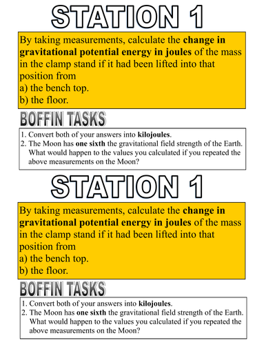 GCSE PHYSICS GRAVITATIONAL POTENTIAL ENERGY & KINETIC ENERGY ...