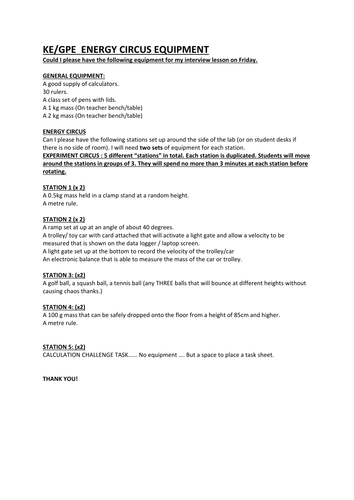 GCSE PHYSICS GRAVITATIONAL POTENTIAL ENERGY & KINETIC ENERGY ...