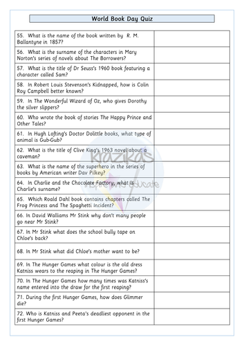 Book Day | Teaching Resources