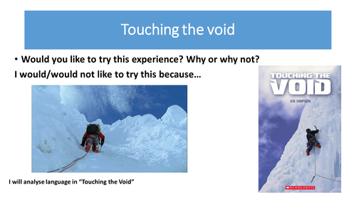 Touching The Void | Teaching Resources