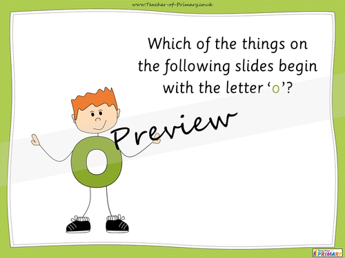 The Letter 'o' - EYFS | Teaching Resources