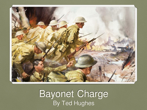 EAL/ESL AQA GCSE Poetry: Bayonet Charge by Ted Hughes - Visual ...