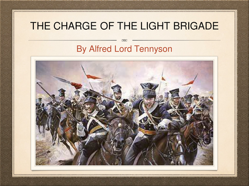 AQA Poetry: The Charge of the Light Brigade by Alfred Lord Tennyson ...