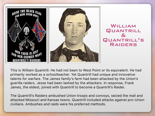 Jesse James ~ Confederate Quantrill Raider ~ Western Outlaw +Test ...