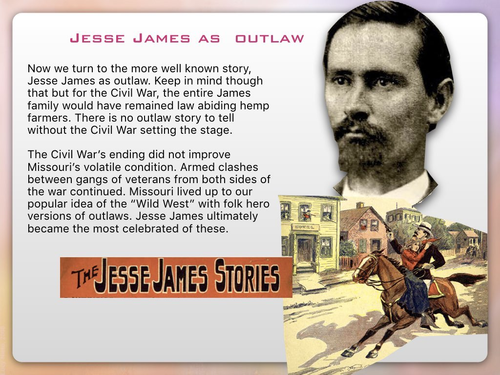 Jesse James ~ Confederate Quantrill Raider ~ Western Outlaw +Test ...
