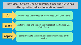 GCSE: China's One Child Policy | Teaching Resources
