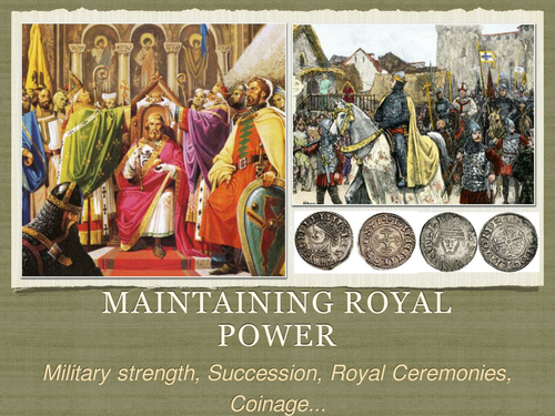 GCSE History King William I - Maintaining royal power | Teaching Resources