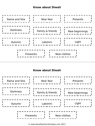 Diwali KS1 Lesson Plan and Worksheets / Activity | Teaching Resources