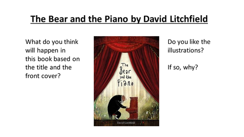 The Bear and the Piano Book Activity Pack and Questions for KS1 and KS2 ...