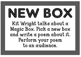 PERFORMANCE POETRY TEACHING RESOURCES KEY STAGE 1-2 THE MAGIC BOX POEM ...