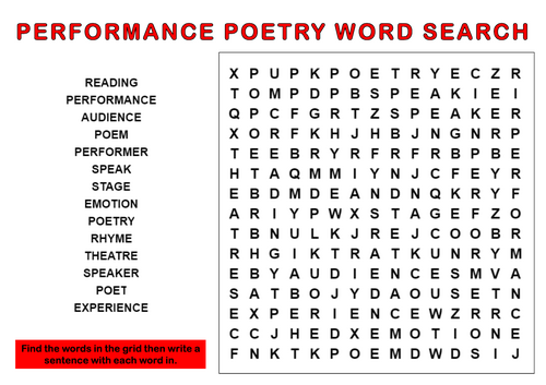 PERFORMANCE POETRY TEACHING RESOURCES KEY STAGE 1-2 THE MAGIC BOX POEM ...