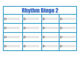 Rhythm Bingo 2 GCSE Edition Cards and Audio for Music Lessons ...