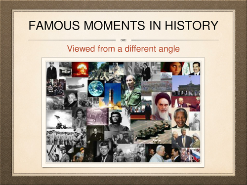History Famous Moments captured on photos from a different angle ...