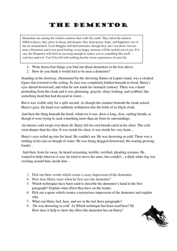 Fantasy fiction worksheets | Teaching Resources