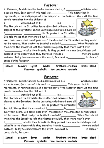 Passover and the Seder Meal - powerpoint, lesson activities | Teaching ...