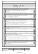 Reading with R.I.C. Journal Inserts for year 5 | Teaching Resources