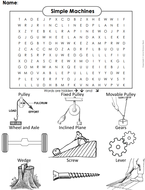 Simple Machines Word Search | Teaching Resources
