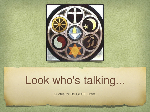 GCSE Religious Studies Quotations Christianity and Islam | Teaching ...