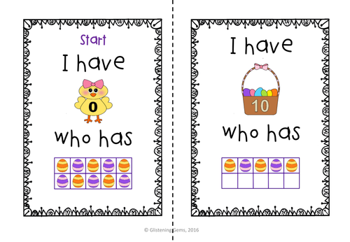 I Have Who Has Game - Numbers to 20 - Easter Theme | Teaching Resources