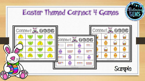 Easter Math Game - Connect Four Numbers to Twenty | Teaching Resources