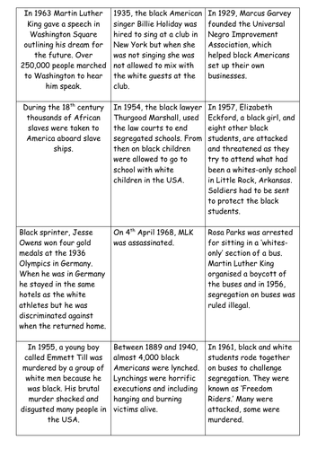 Black History | Teaching Resources