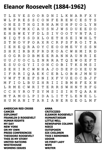 The Top 12 Most famous Women of all time Word Search Pack | Teaching ...