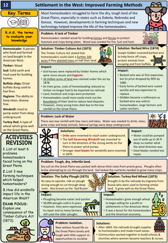 Homestead Farming - Timber Culture Act - American West - GCSE History ...