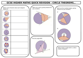 GCSE Maths Revision Mats (Miscellaneous Set) by finbutler999 - Teaching ...