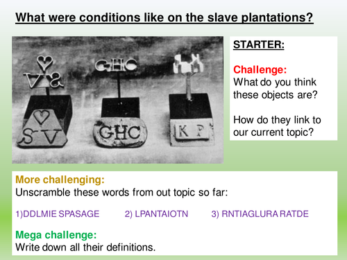 Slavery: Plantations | Teaching Resources