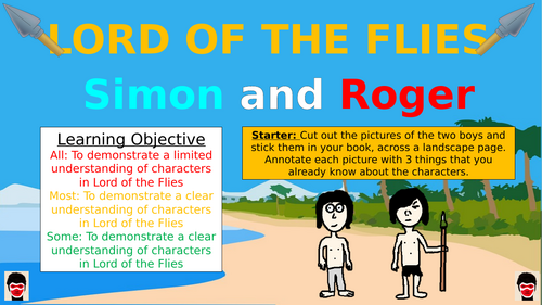 Lord of the Flies: Simon and Roger | Teaching Resources