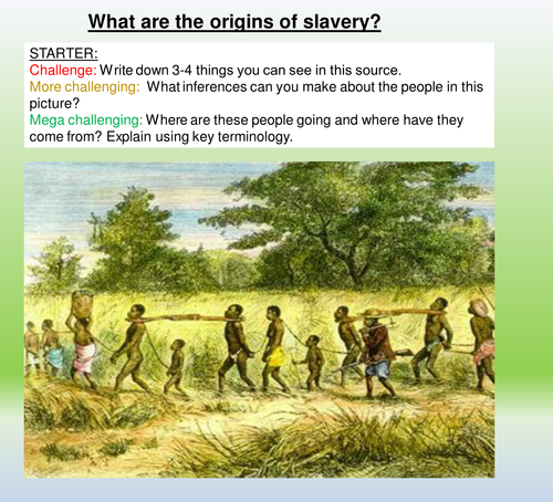 Slavery introduction | Teaching Resources