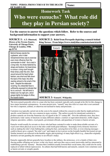 Who were eunuchs? What role did they play in Persian society ...