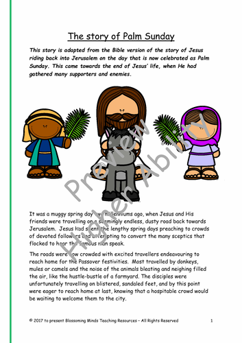Year 6 SATs comprehension - Palm Sunday | Teaching Resources
