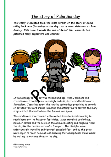 Year 6 SATs comprehension - Palm Sunday | Teaching Resources