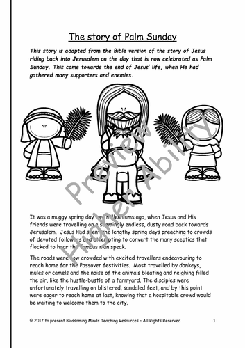 Year 6 SATs comprehension - Palm Sunday | Teaching Resources